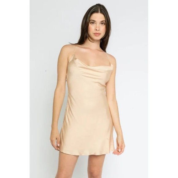 Steele | Dresses | Steele Cowl Neck Sleep Mini Dress | Poshmark